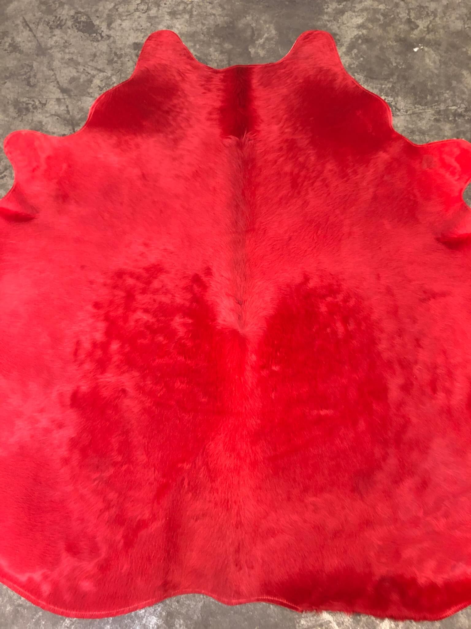 Huid met haar – fel rood – Van Oosterum Leder